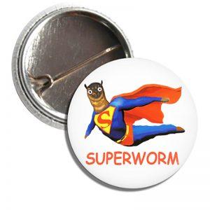 Button: SUPERWORM SUPER WORM - Edible Insects