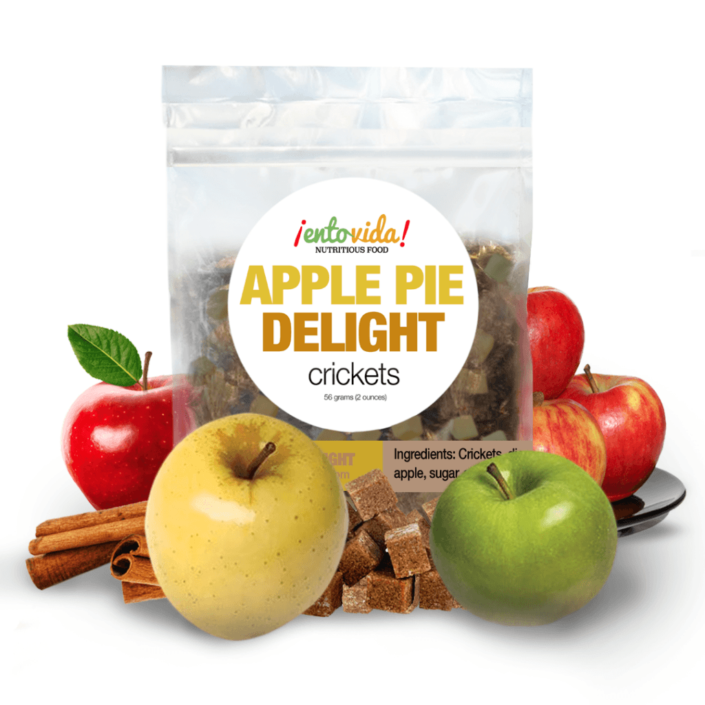 Apple Pie Seasoned Roasted Crickets - Edible Insects
