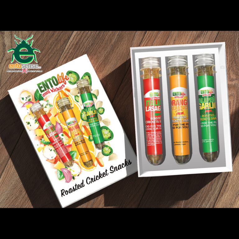 Mini-Kickers Flavored Cricket Snacks Gift Box - Edible Insects