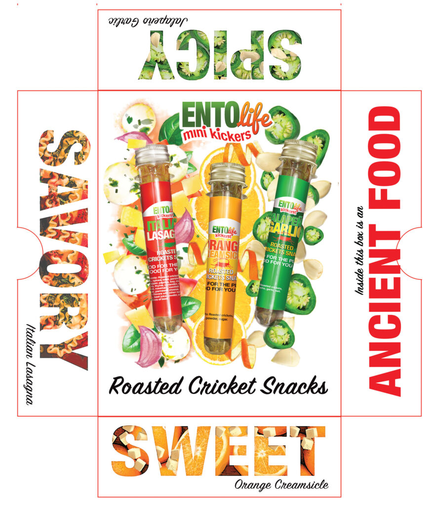 Mini-Kickers Flavored Cricket Snacks Gift Box - Edible Insects